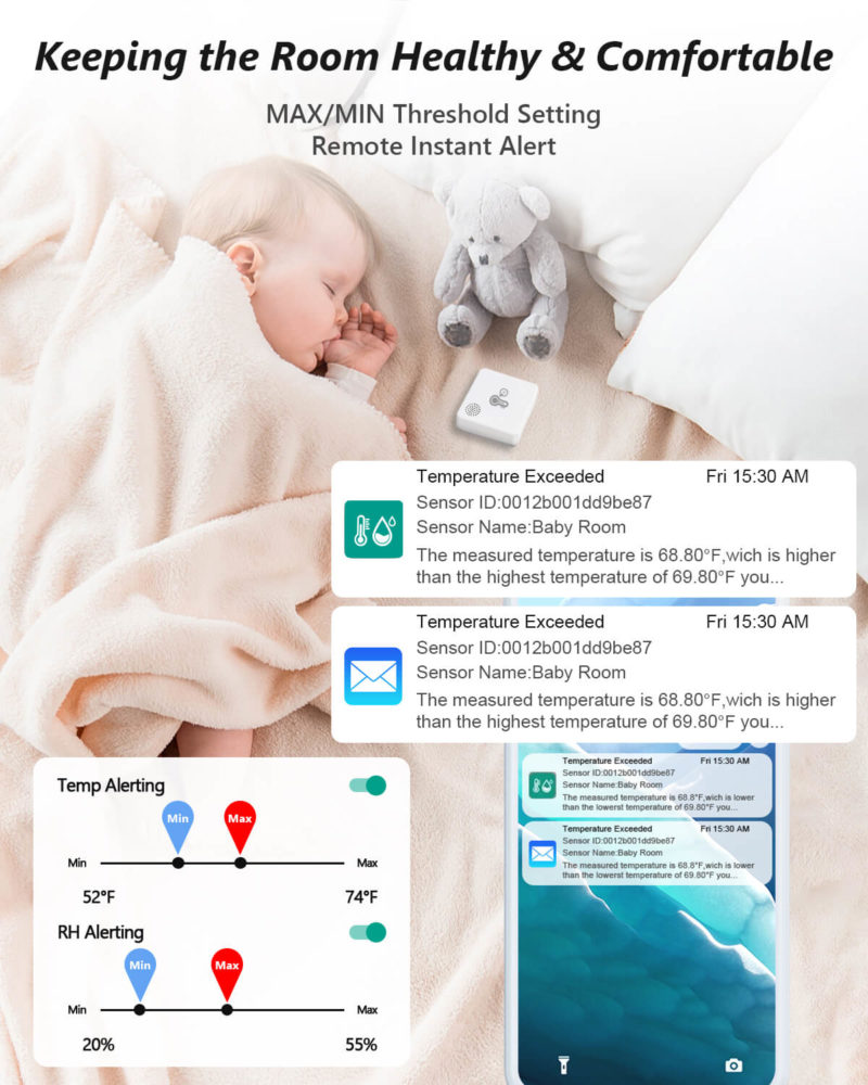 Starter Kit: BLE Temperature and Humidity Sensor and BLE Hub H1B – MOCREO