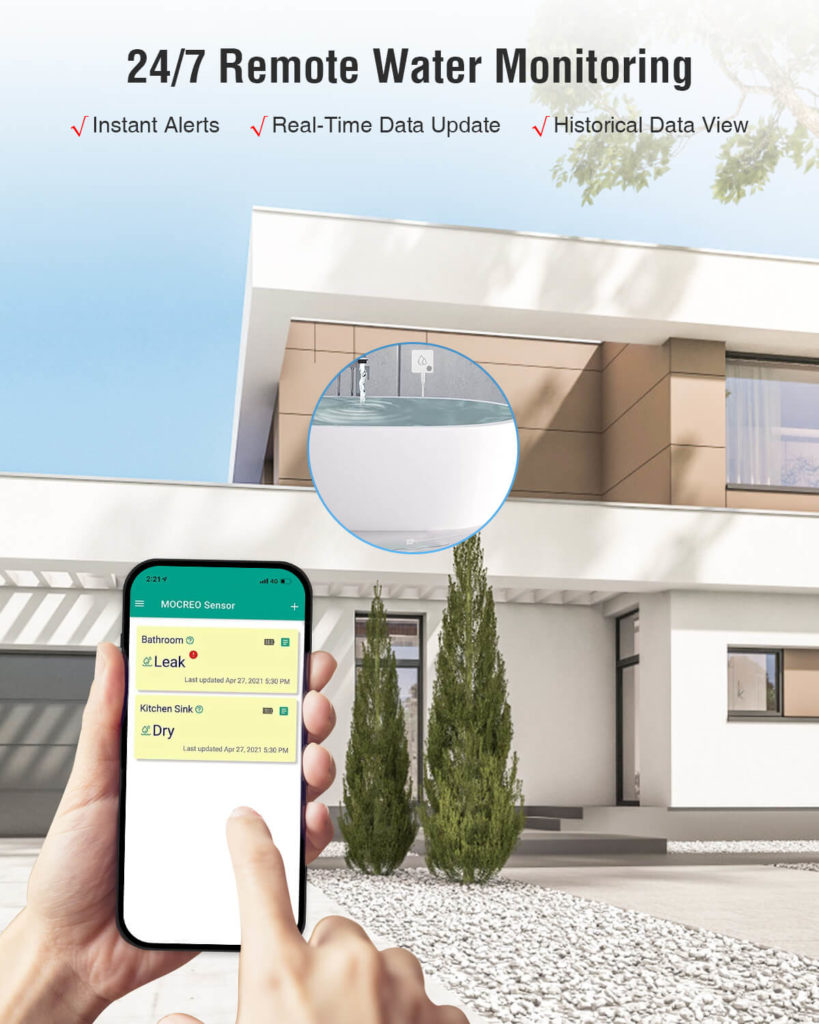 SW2 Water Leak Detector Sensor – MOCREO